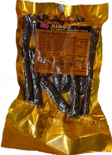 Jumbo Original Beef Droewors 500g – Kalahari Moon