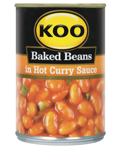 Koo Baked Beans in Hot Curry Sauce 410g – Kalahari Moon