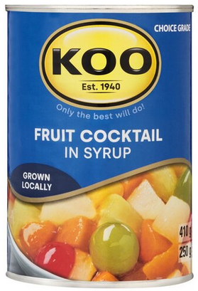 KOO Fruit Cocktail In Syrup 410g – Kalahari Moon