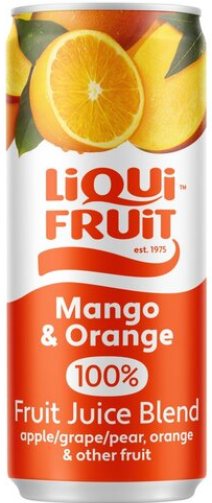 Liqui-Fruit Mango & Orange 100% Fruit Juice Blend 300ml - Six Pack ...