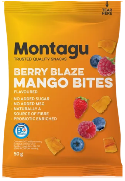 Montagu - Berry Blaze Mango Bites 50g – Kalahari Moon