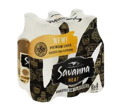 Savanna Neat Toasted Oak Flavoured Cider - Six Pack ( 6 x 330ml ...