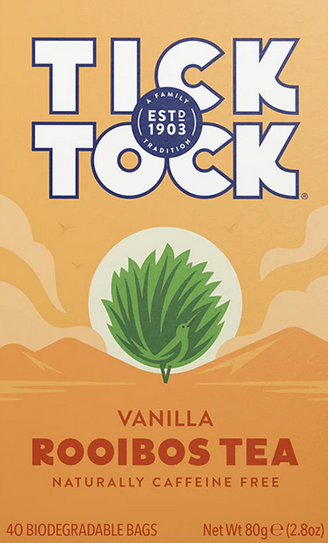 Tick Tock Vanilla Rooibos Tea 40 Bags – Kalahari Moon