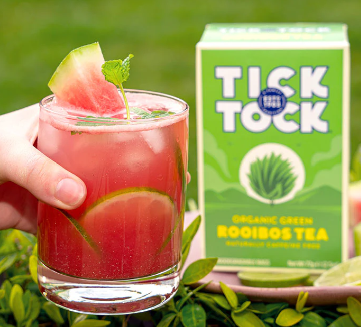 Tick Tock Organic Green Rooibos Tea 40 Bags – Kalahari Moon