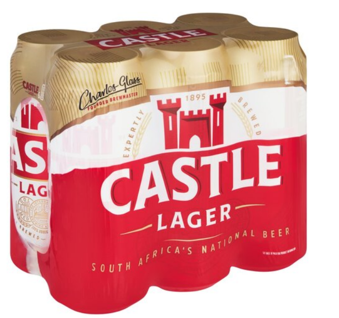 Castle Lager cans (6 x 440ml) – Kalahari Moon