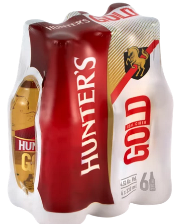 Hunters Gold Bottles 330ml - Six Pack – Kalahari Moon